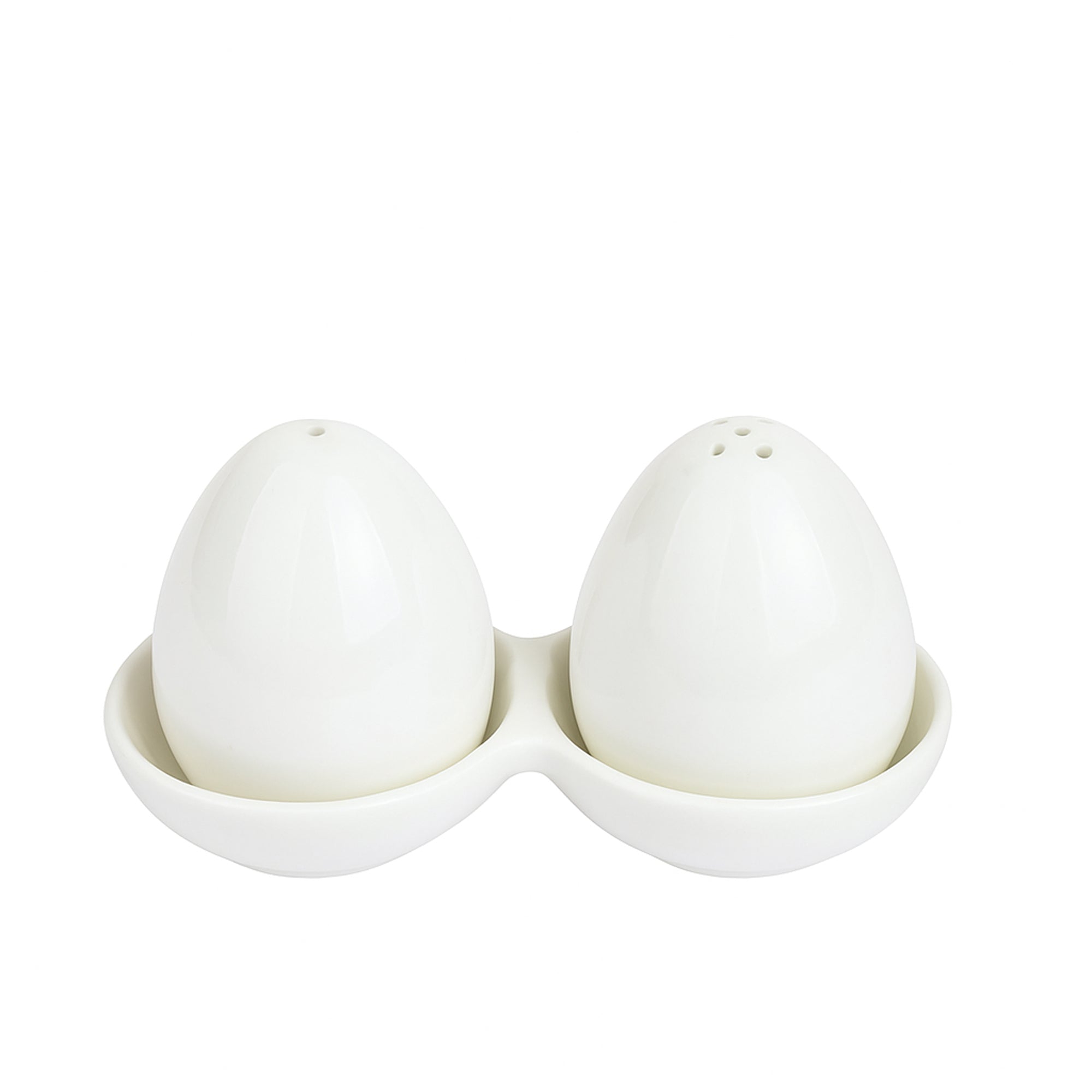A26755/A16690 Ceramic Salt & Pepper Set with Base Tray – Classic White ...